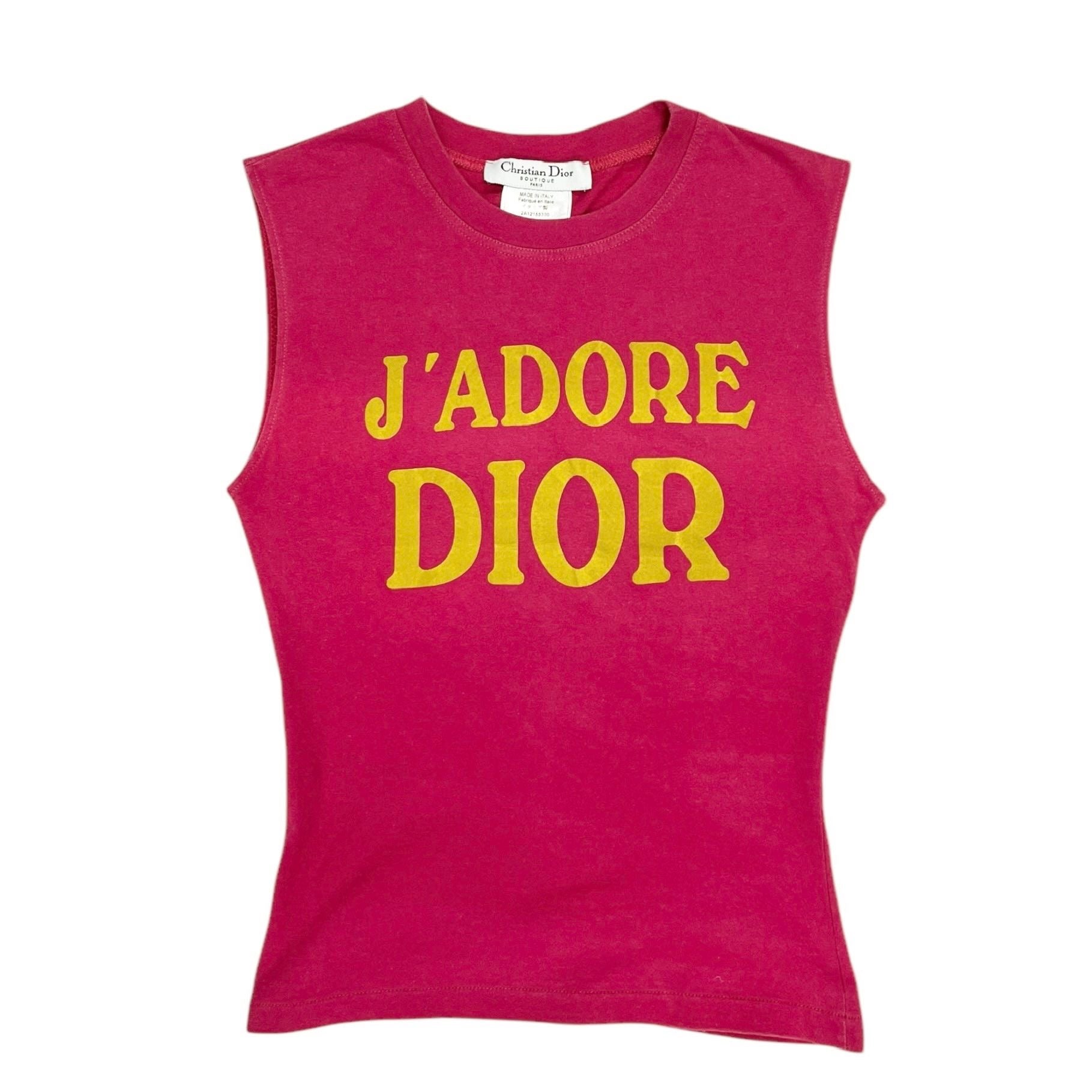 Dior ‘J’Adore’ Hot Pink + Yellow Tank – Treasures of NYC