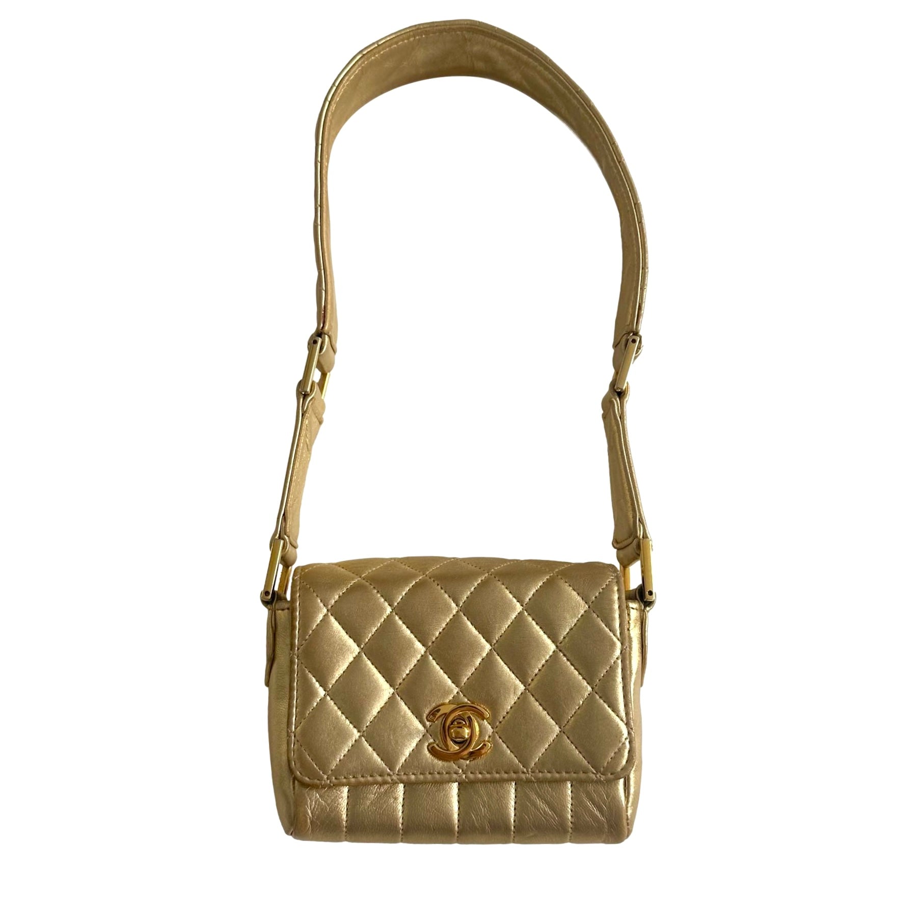 Chanel Gold Mini Shoulder Bag – Treasures of NYC
