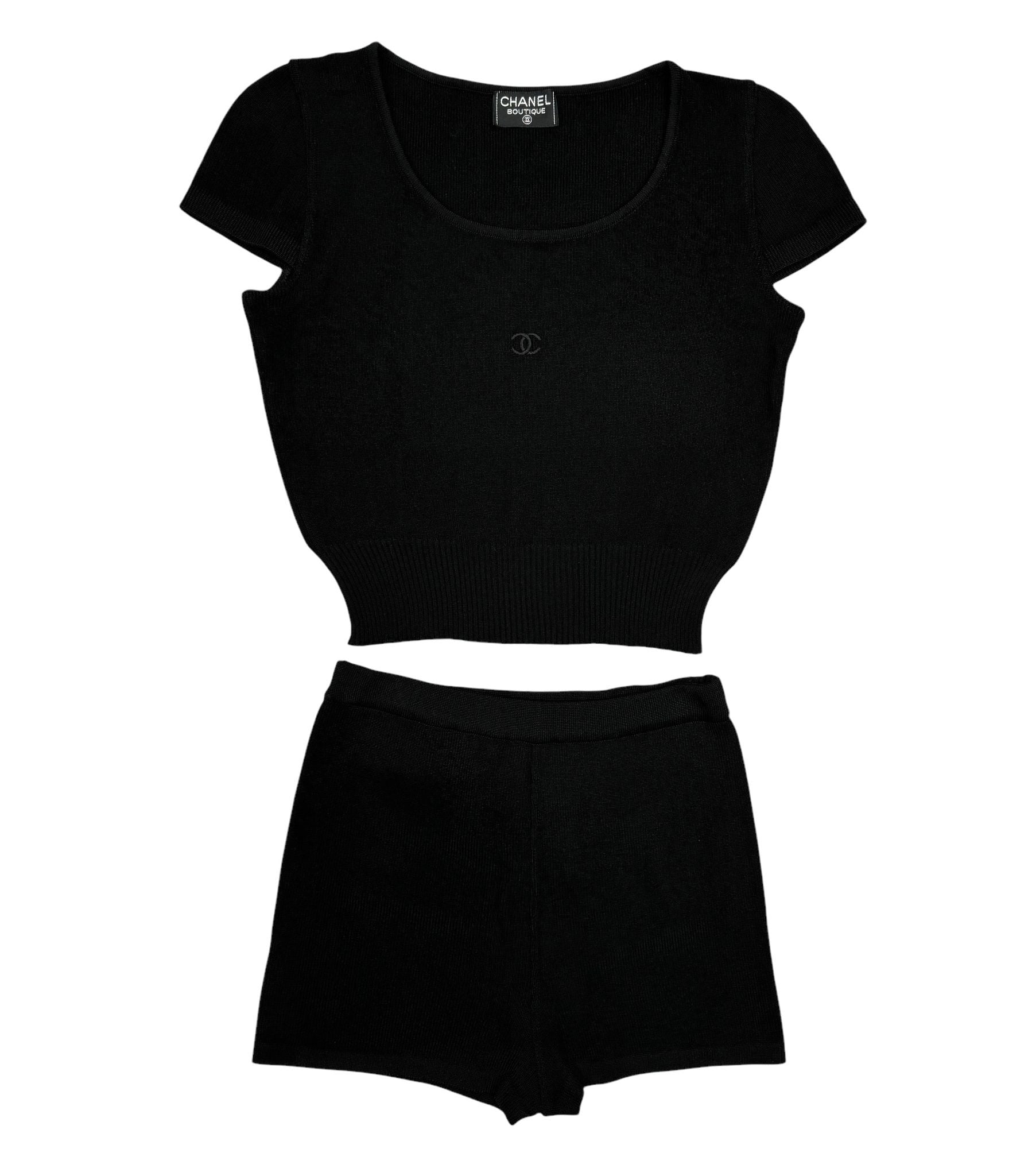 Chanel Black Logo Halter Top -Treasures of NYC