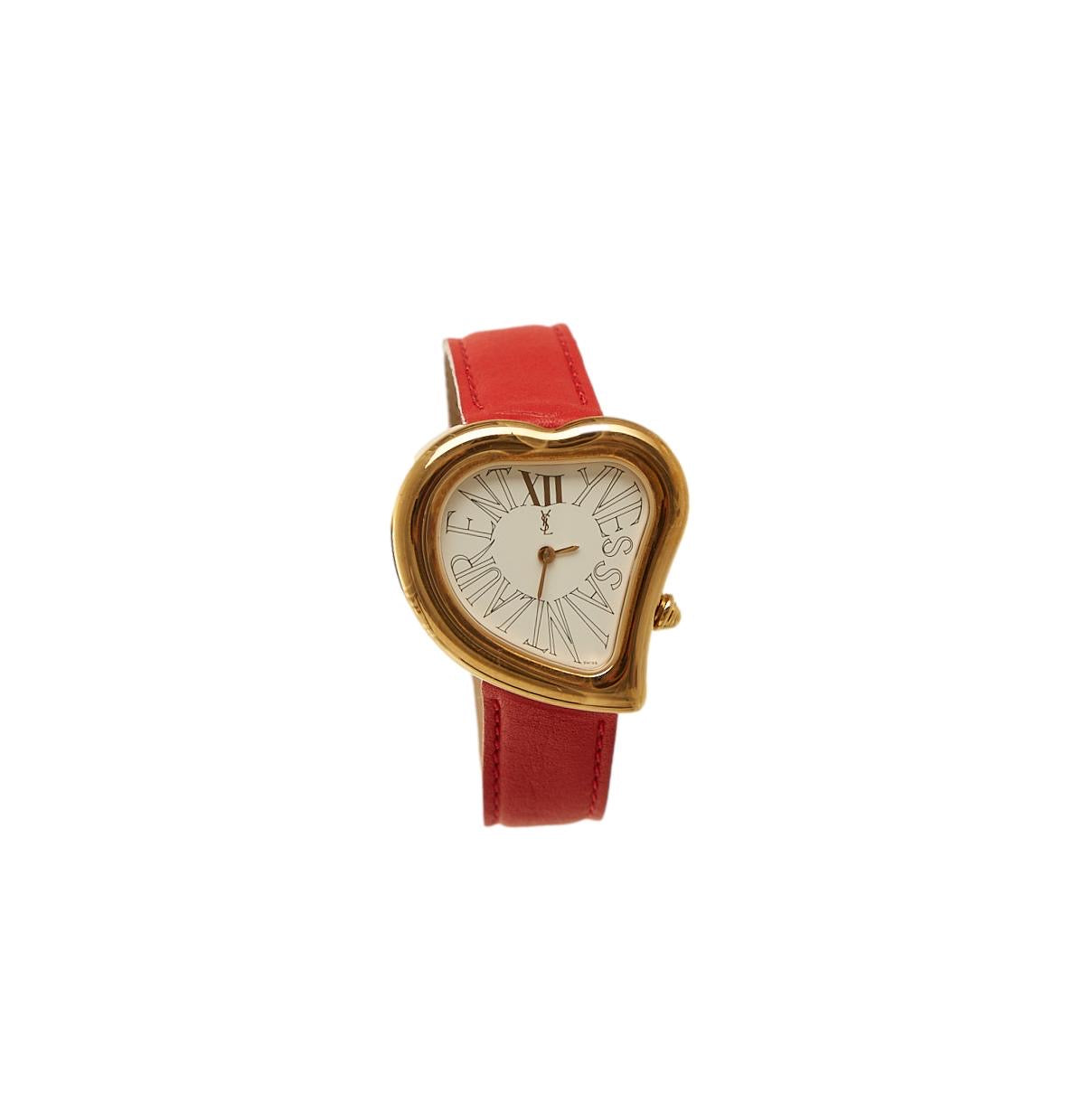 YSL Red + Gold Heart Watch – Treasures of NYC