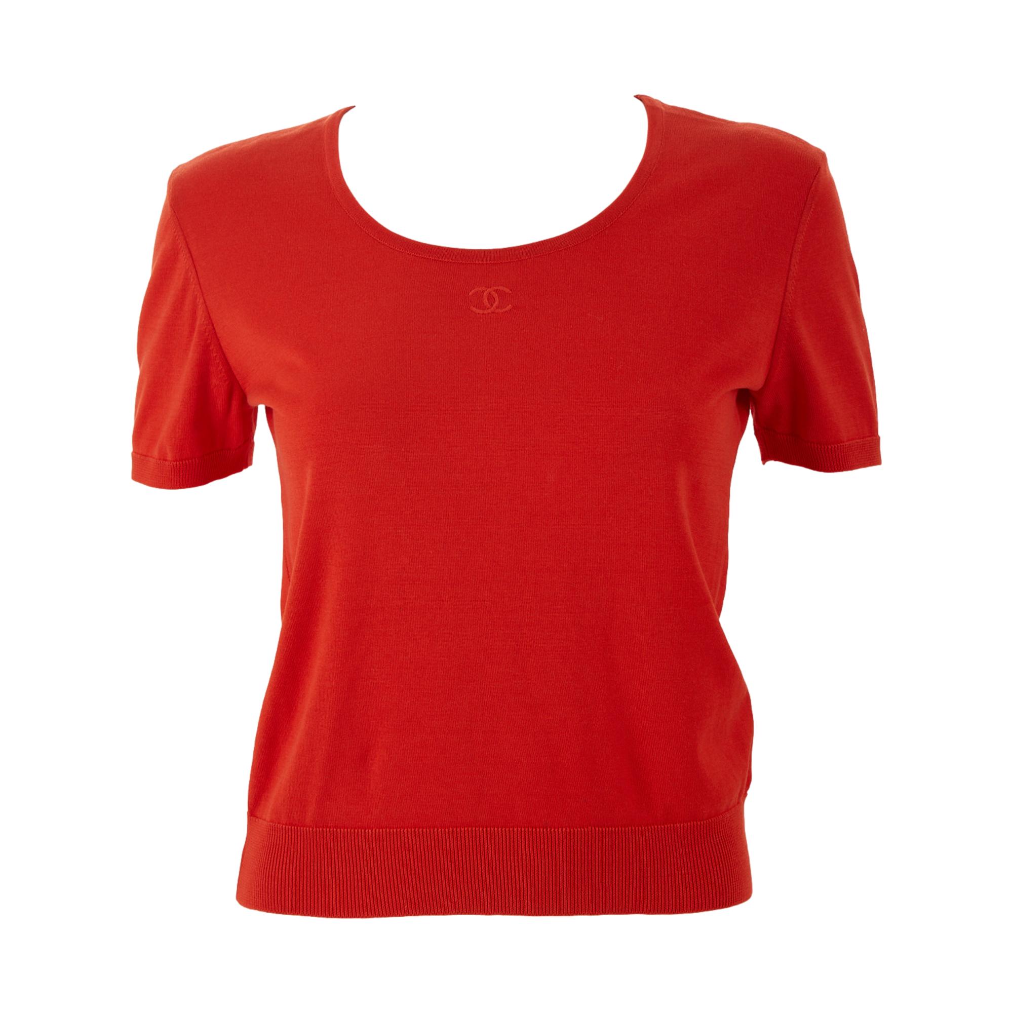 Chanel Red Logo Top – Treasures of NYC
