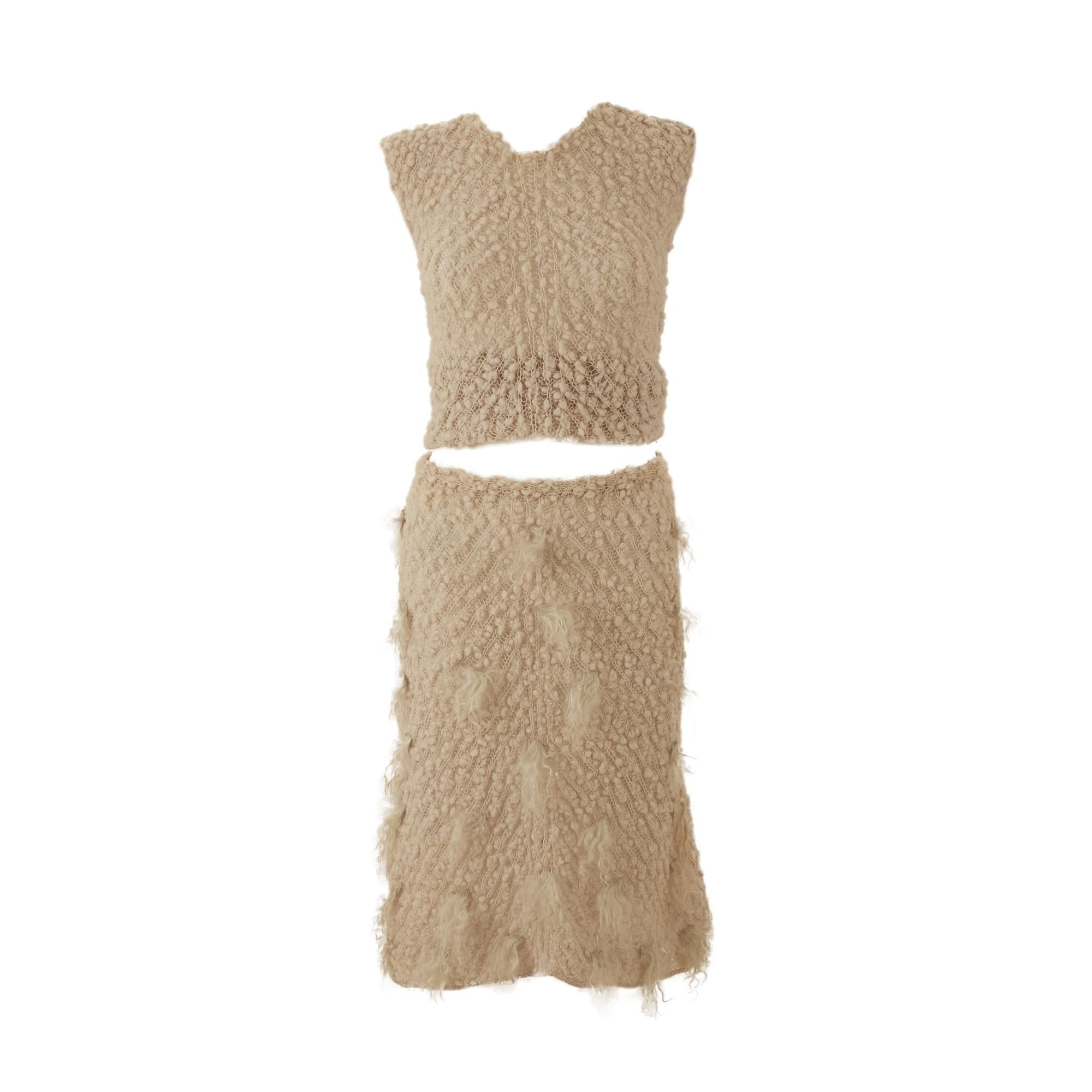 Fendi Ivory Crochet Skirt Set – Treasures of NYC