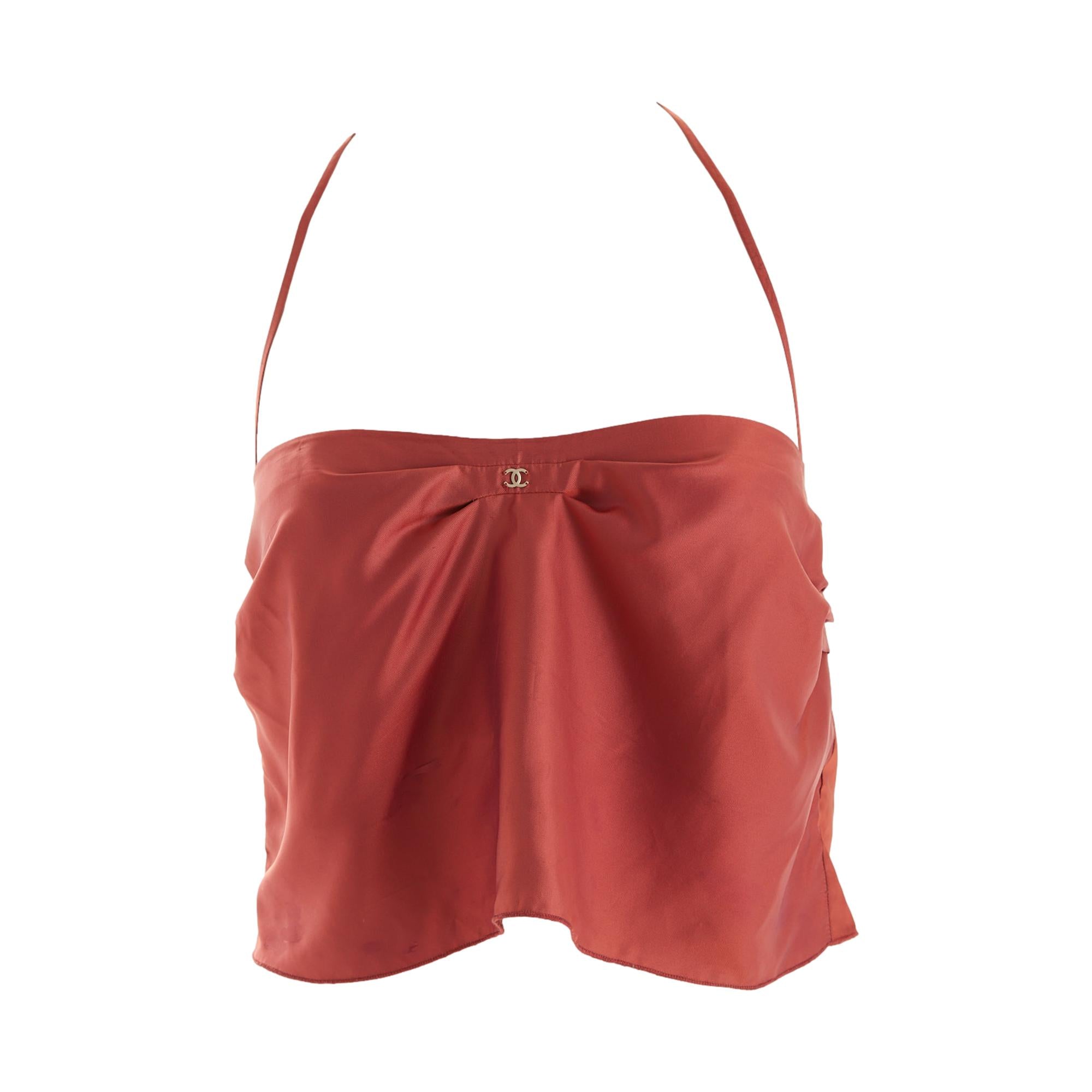 Chanel Red Logo Cropped Tank – Treasures of NYC