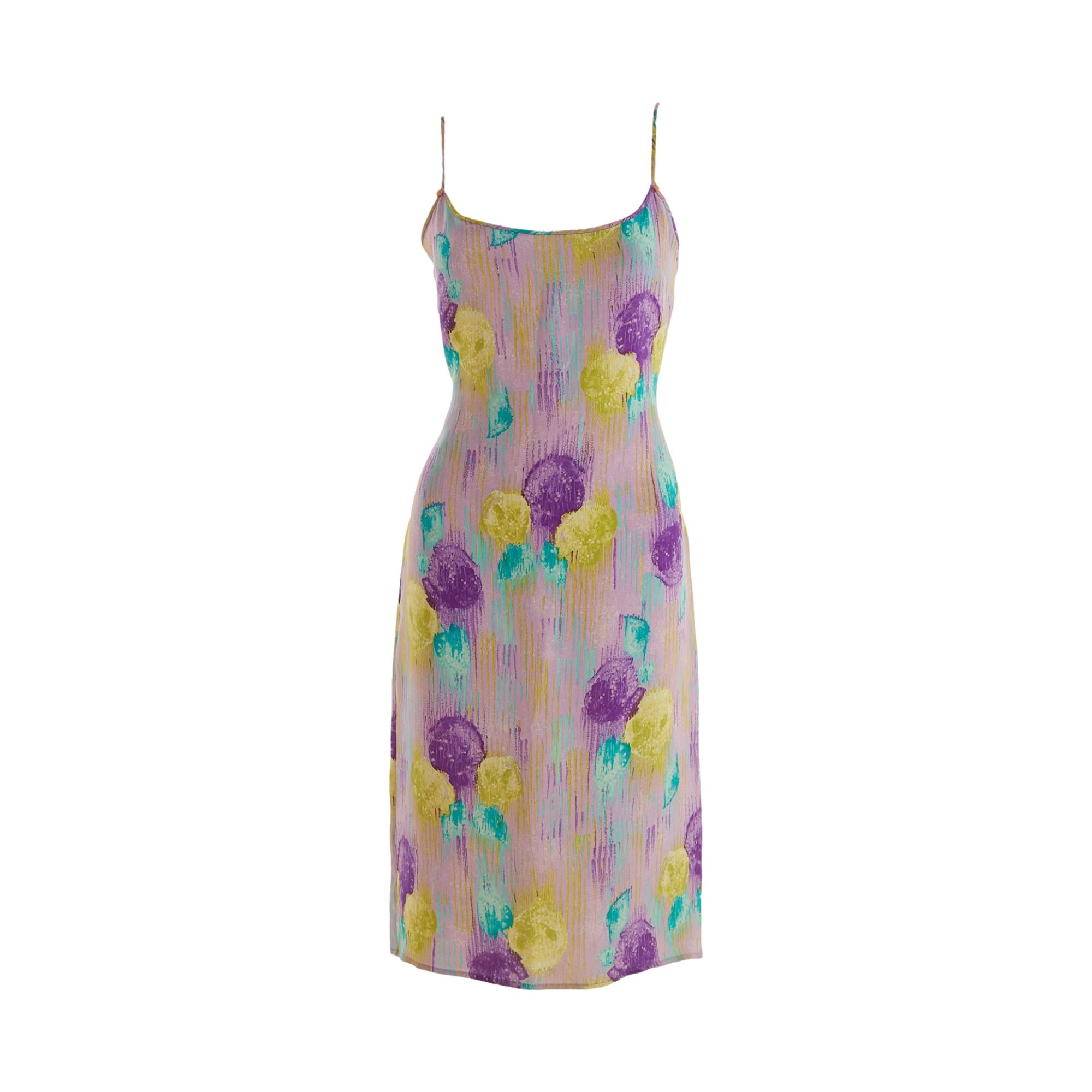 Versace Purple Print Dress – Treasures of NYC