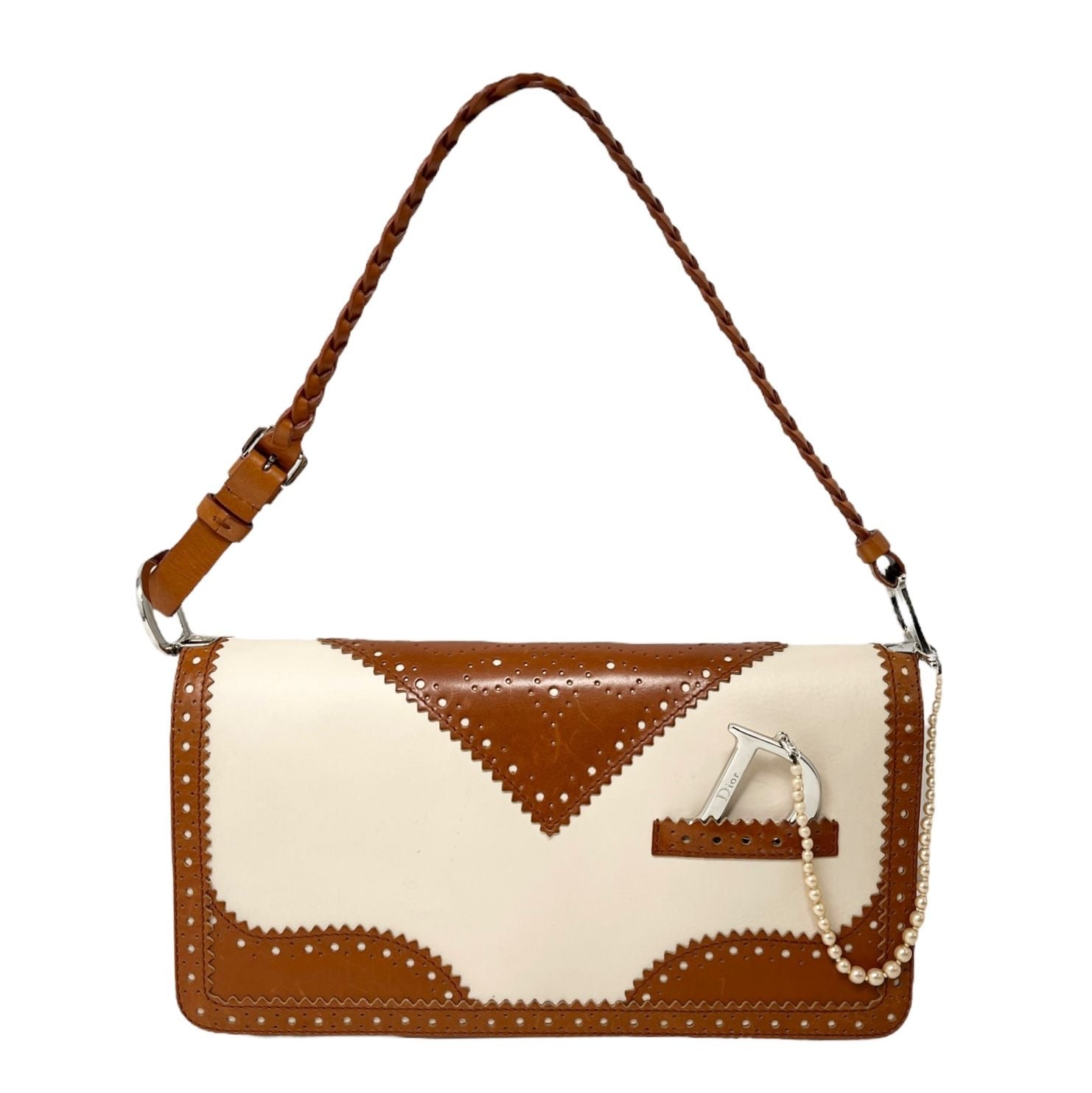 Dior Tan + Ivory Leather Shoulder Bag – Treasures of NYC