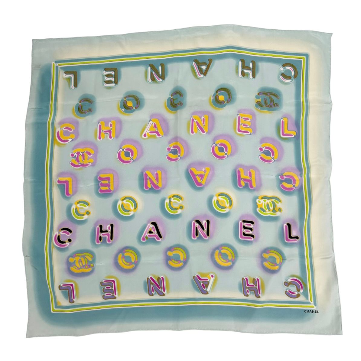 Treasures of NYC - Chanel Multi Color Logo Scarf