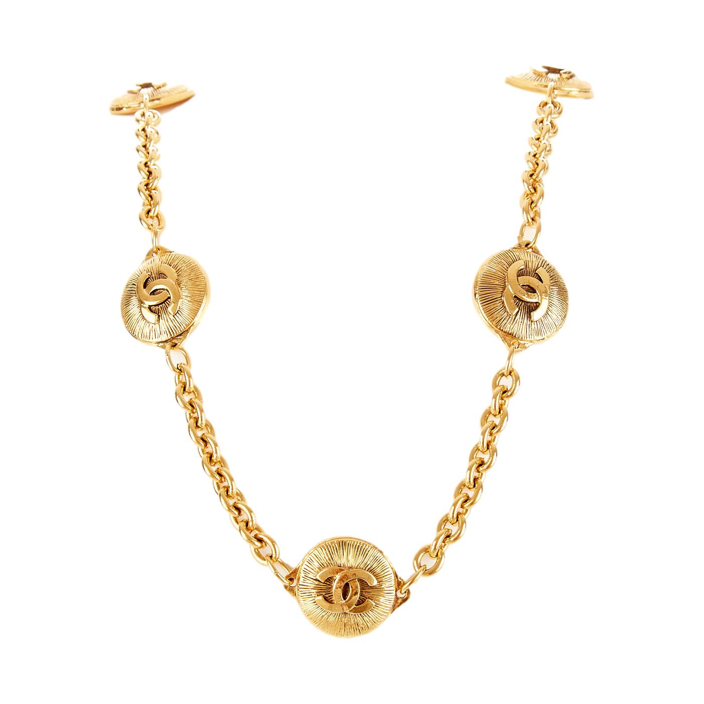 Chanel Gold Logo Medallion Chain – Treasures of NYC