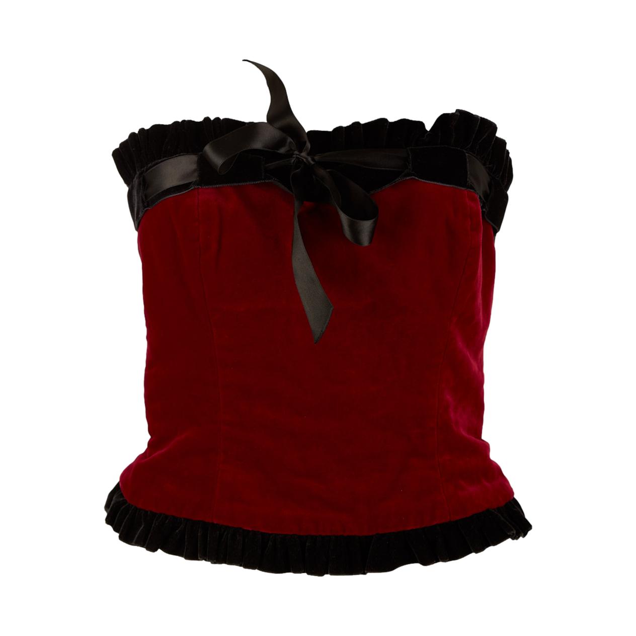 Fendi Burgundy Velvet Corset – Treasures of NYC