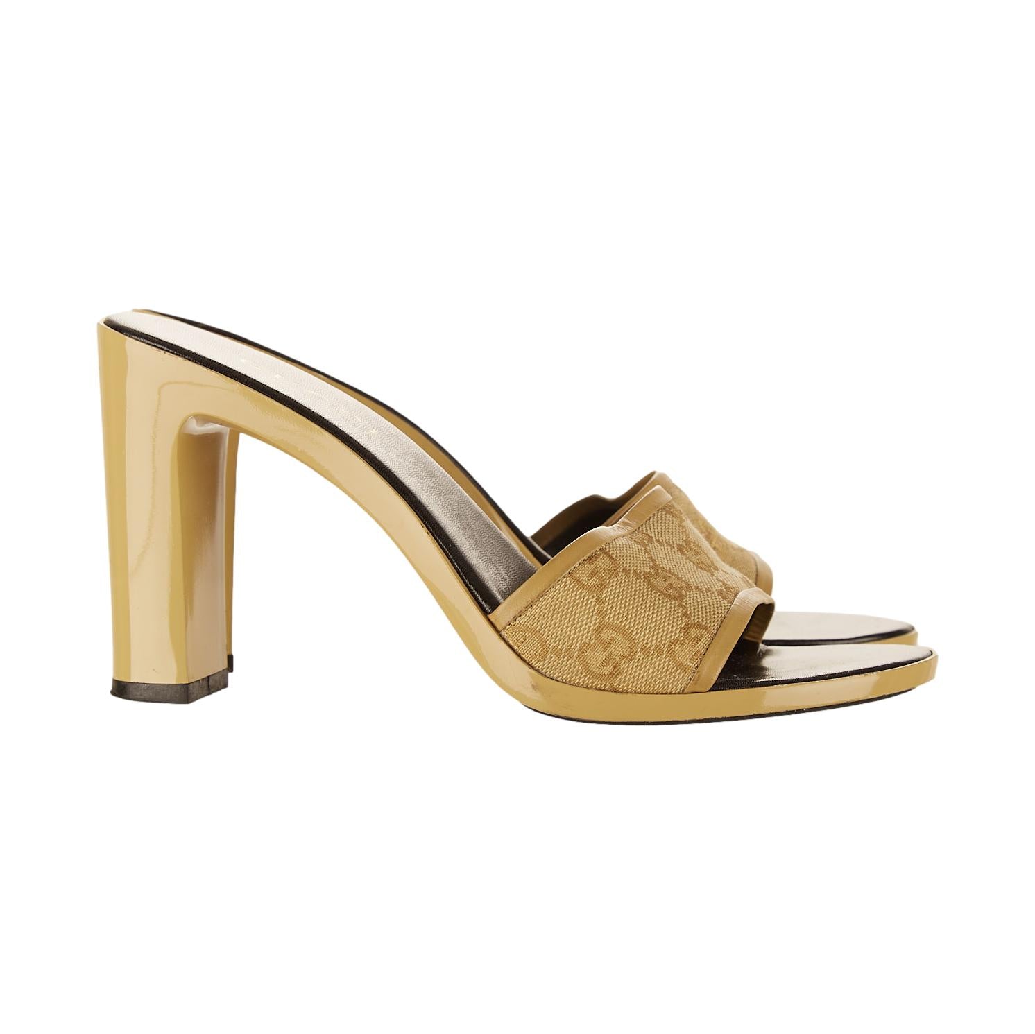 Gucci Tan Logo Heels – Treasures of NYC
