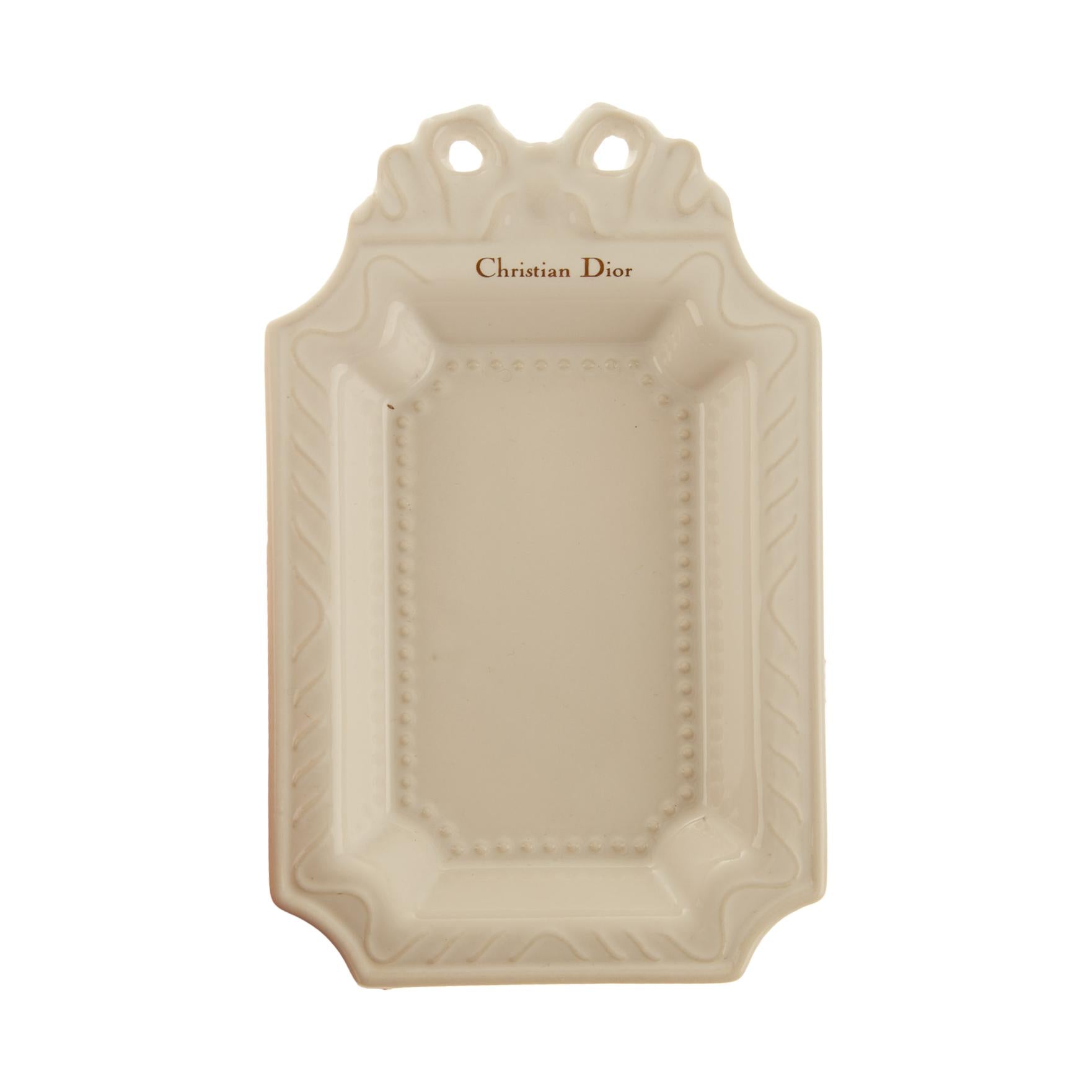 Dior White Ceramic Tray – Treasures of NYC