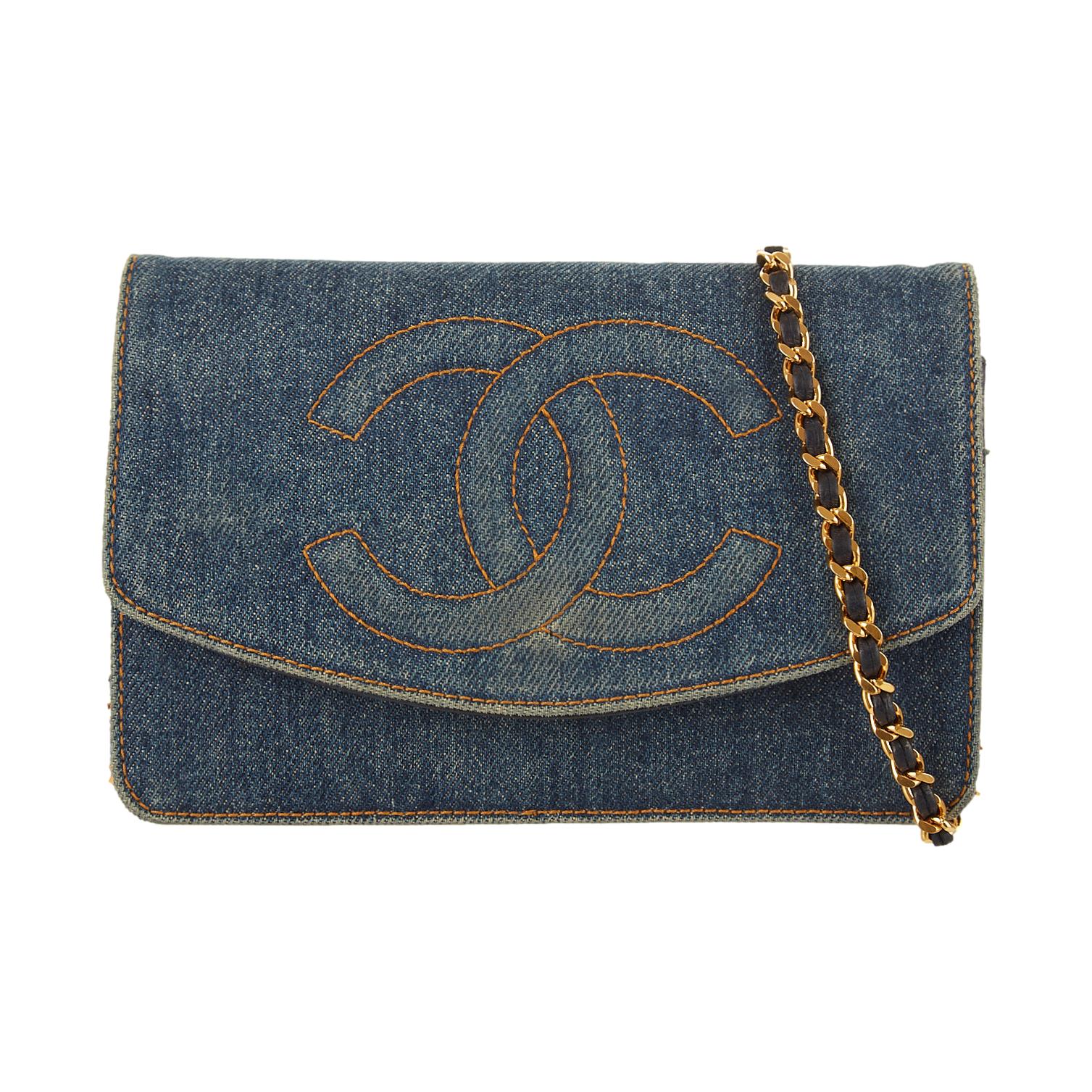 Chanel Denim Wallet On A Chain – Treasures of NYC