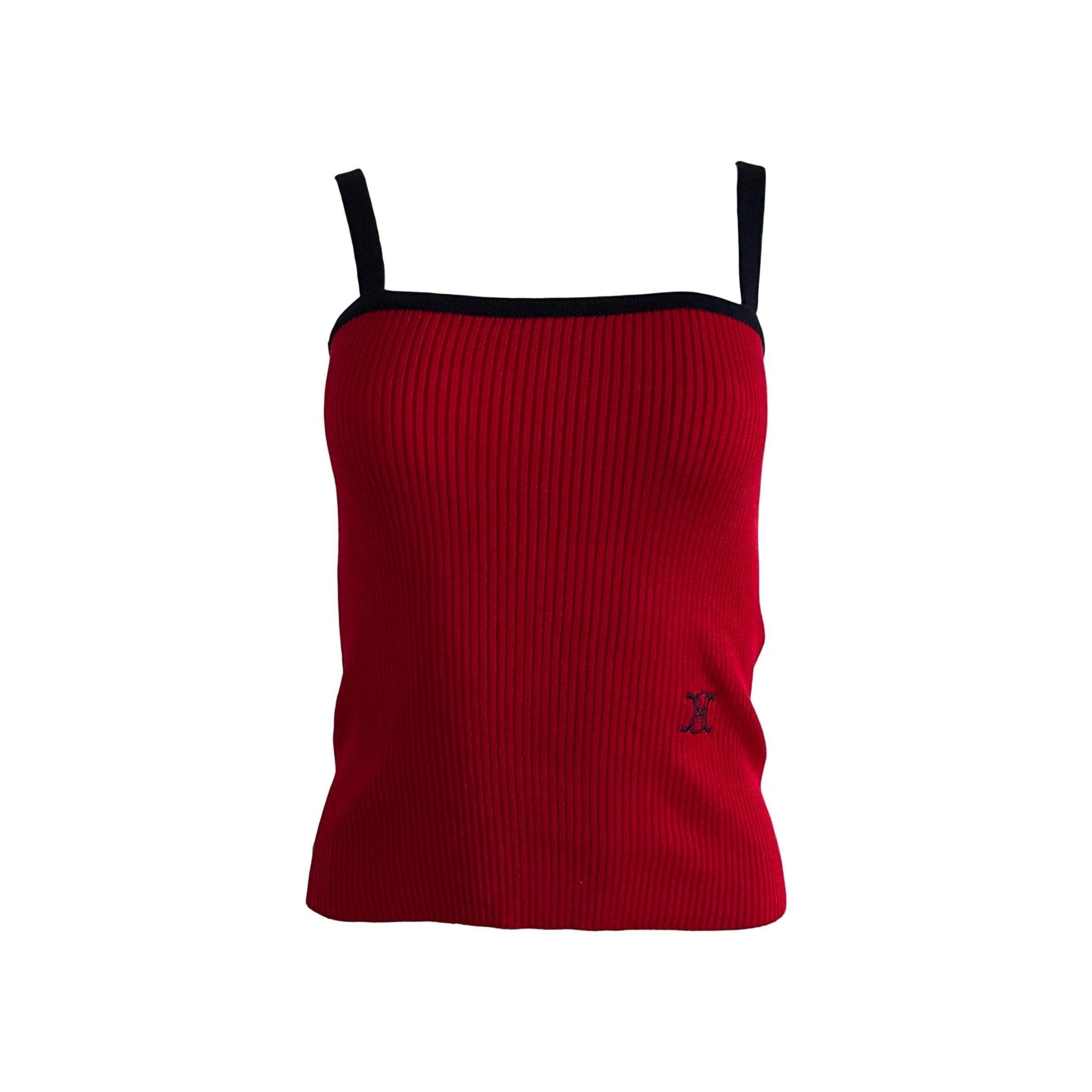 Treasures of NYC - Celine Red Ribbed Tank