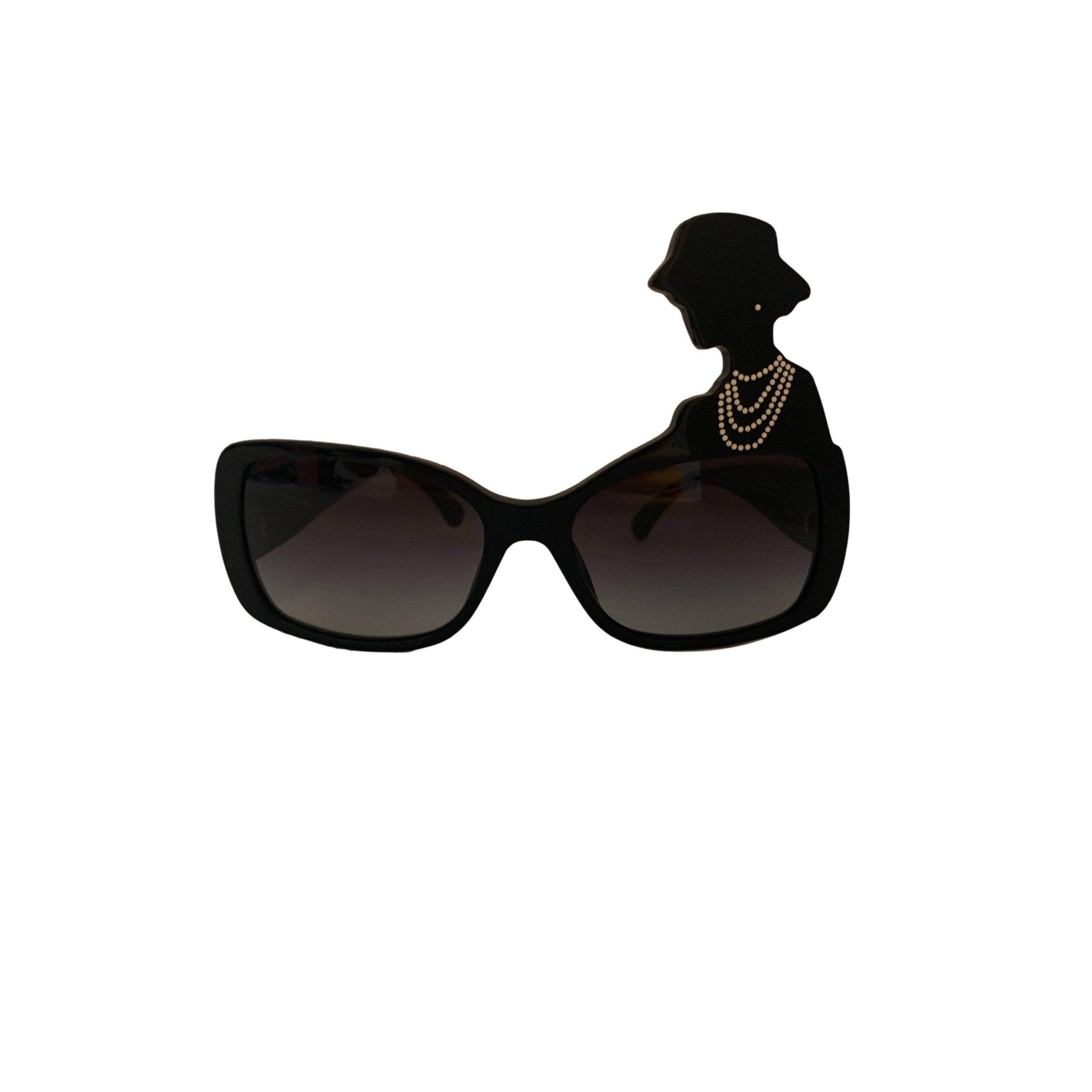 Treasures of NYC - Chanel Black Coco Sunglasses