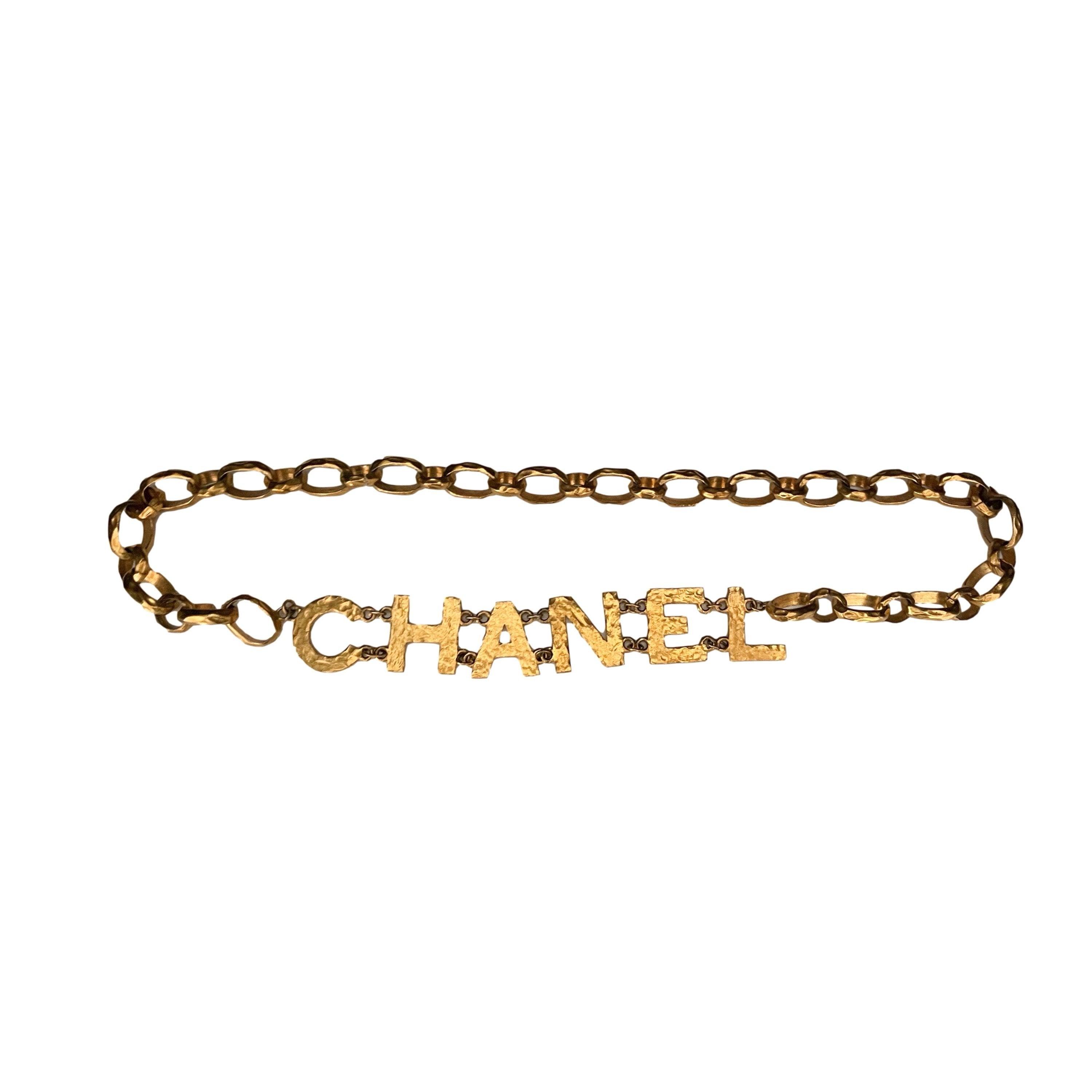 Treasures of NYC - Chanel Gold Logo Chain Belt