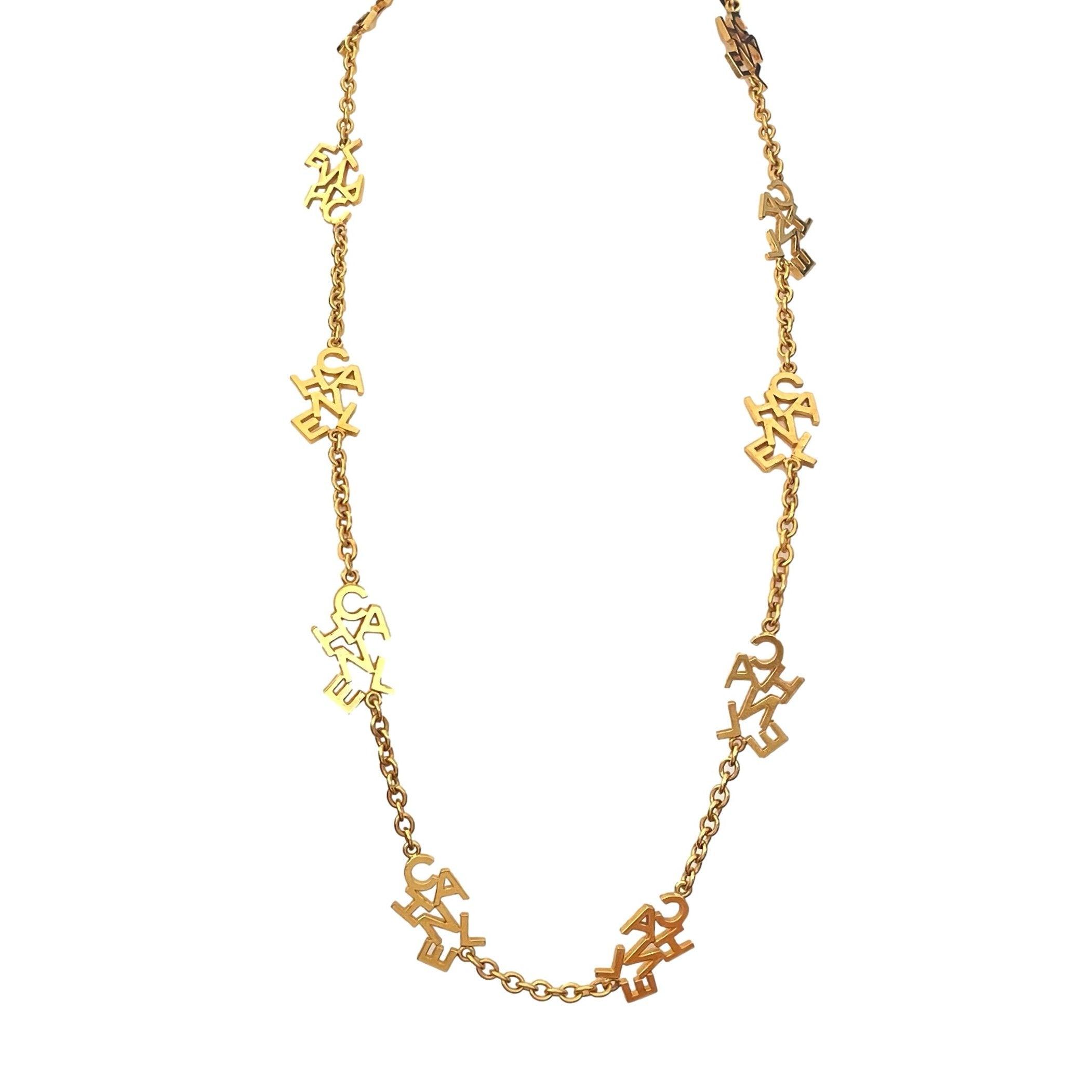 Treasures of NYC - Chanel Gold Logo Chain Necklace