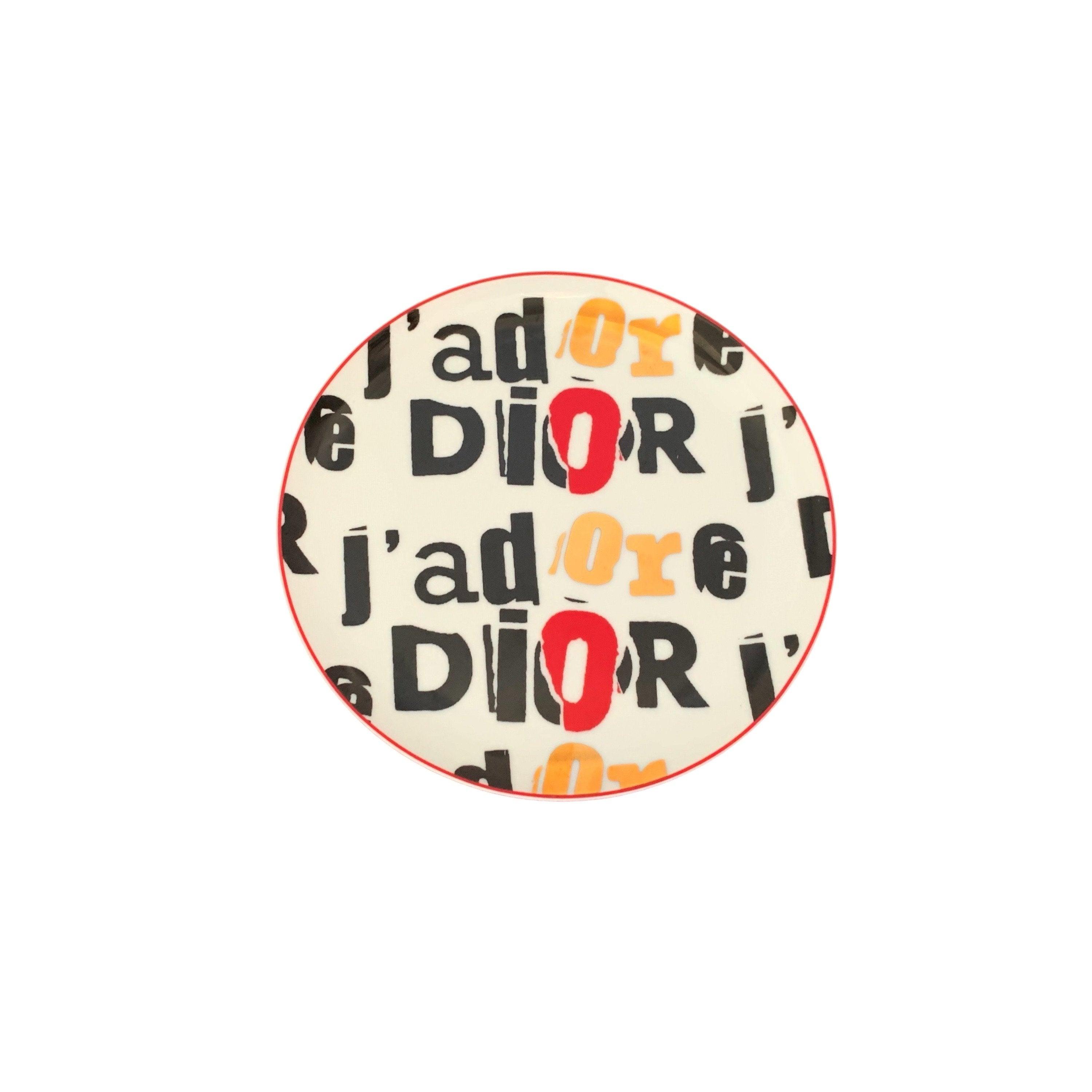 Treasures of NYC - Dior J’Adore White Logo Plate
