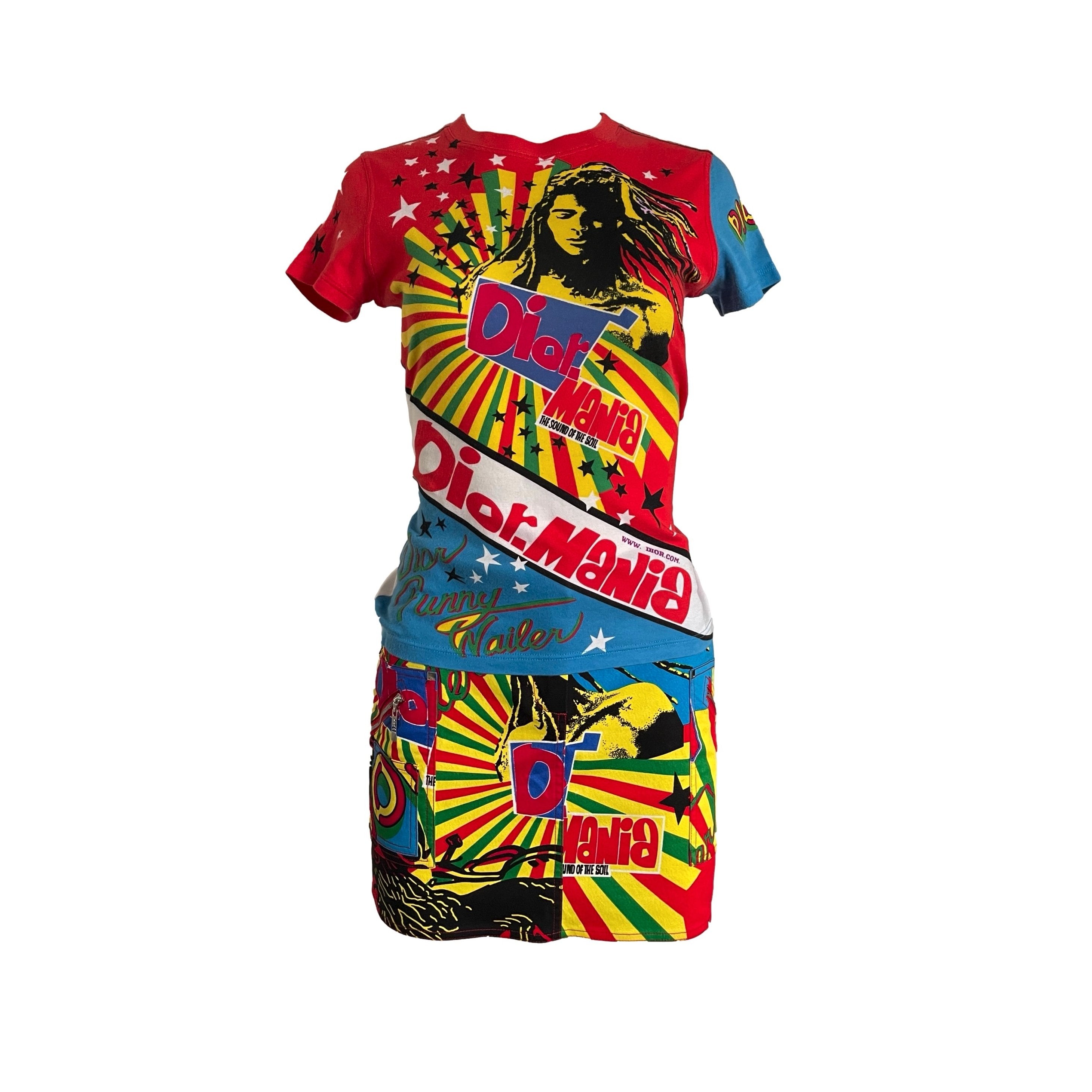 Treasures of NYC - Dior Rasta Print Skirt Set