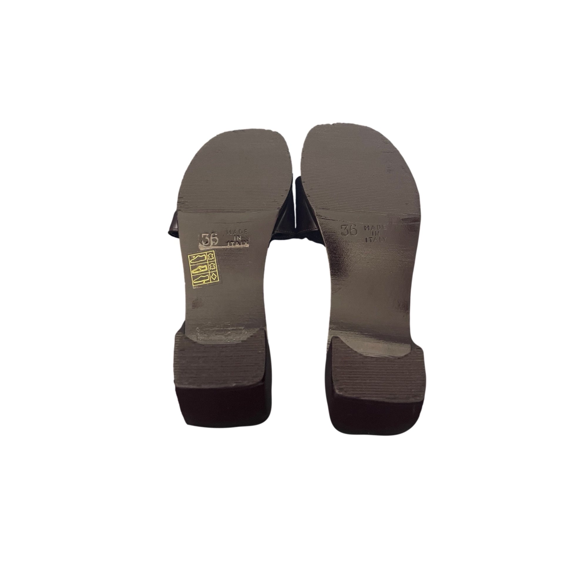 Treasures of NYC - Gucci Plum Logo Block Heels