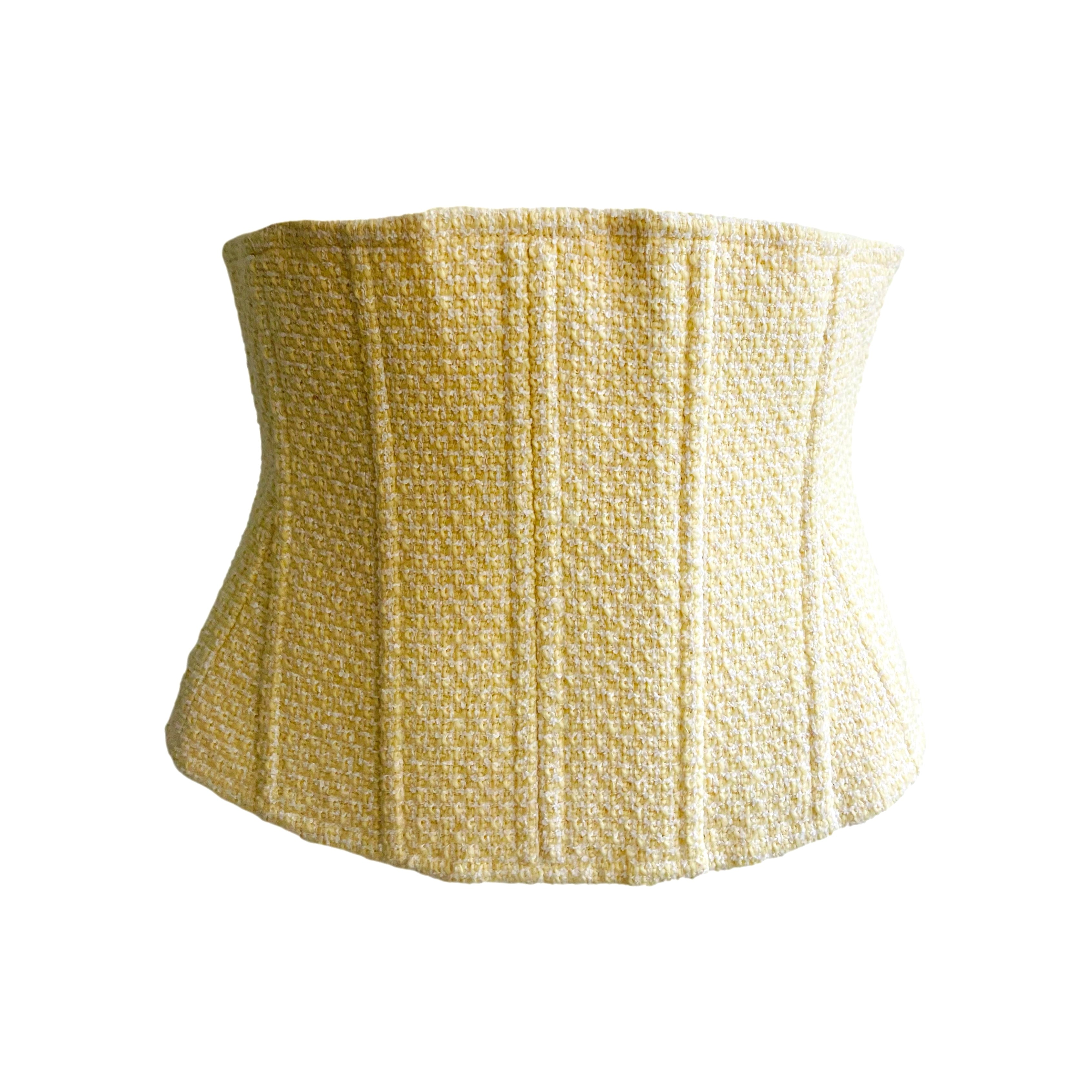 Chanel Yellow Tweed Corset – Treasures of NYC