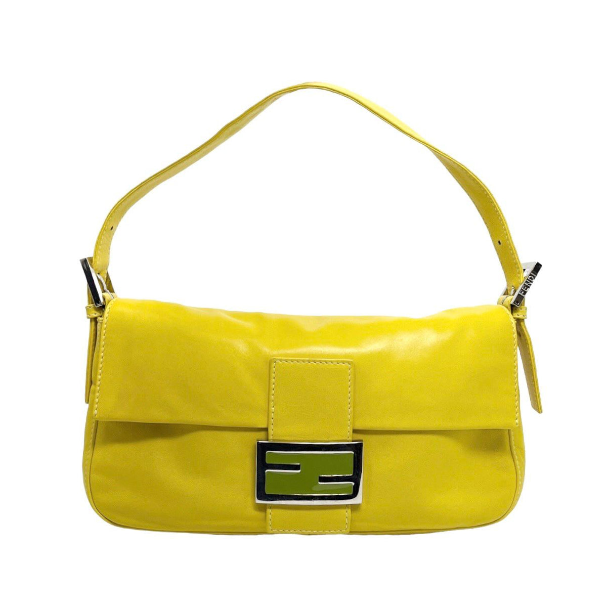 Treasures of NYC - Fendi Yellow Leather Baguette Bag