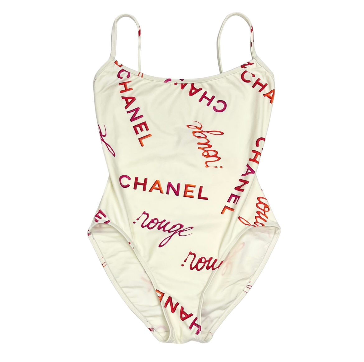 Chanel White Rouge Print One Piece – Treasures of NYC