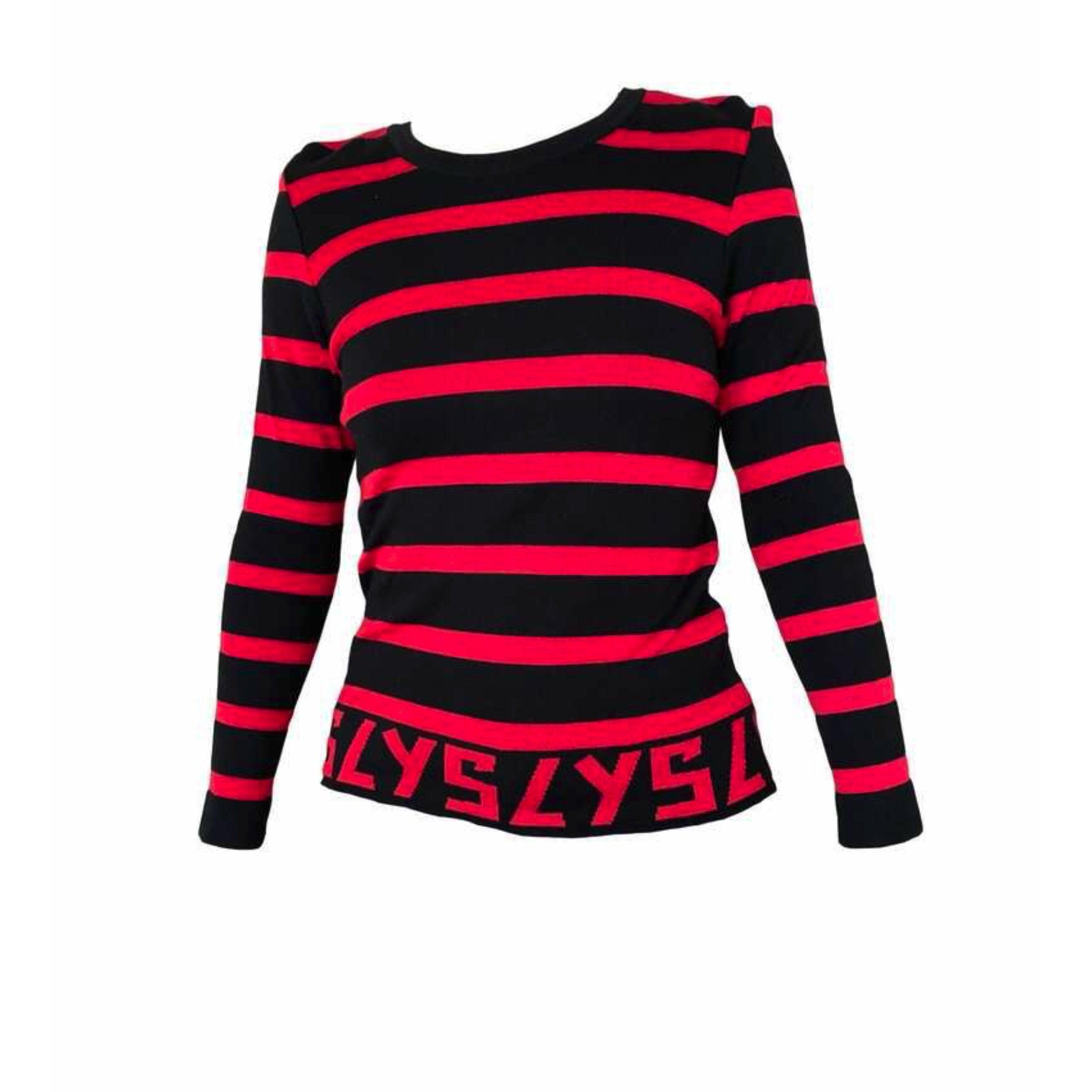 Treasures of NYC - YSL Red Stripe Logo Sweater